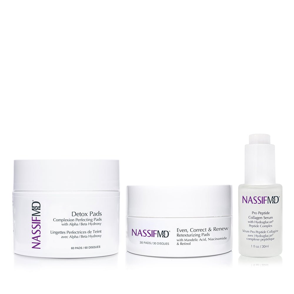 Skin Texture Essentials 3 Piece Collection – NassifMD® Skincare